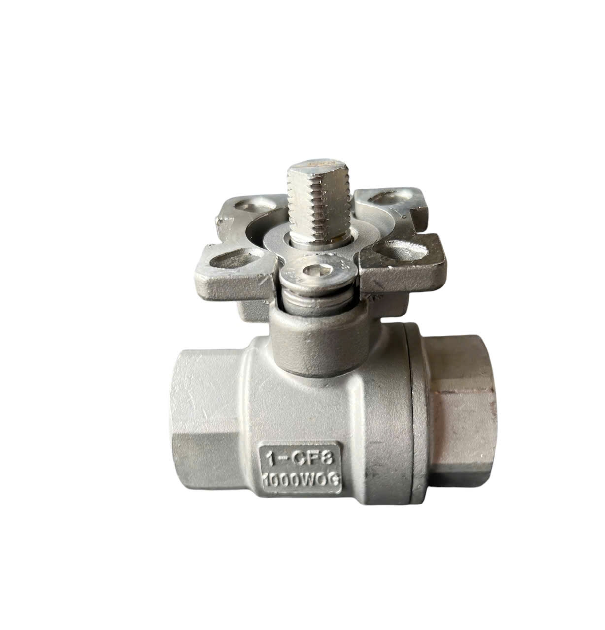 VAN BI 2PC INOX 304 NỐI REN CÓ ĐẾ